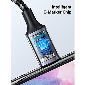 UGREEN USB C to USB C Cable USB 3.1 5Gbps, 60W Type C PD Fast Charging 4K Video Compatible with MacBook Pro 2022, iPad Pro 2022, Galaxy S23/22/Z Fold/Z Flip, Google Pixel 7/6a, PS5, Switch,etc. 6.6FT