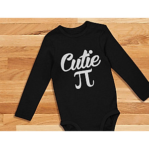 Cutie Pi Symbol Outfit Infant One Piece Pi day Funny Baby Long Sleeve Bodysuit 12M Red