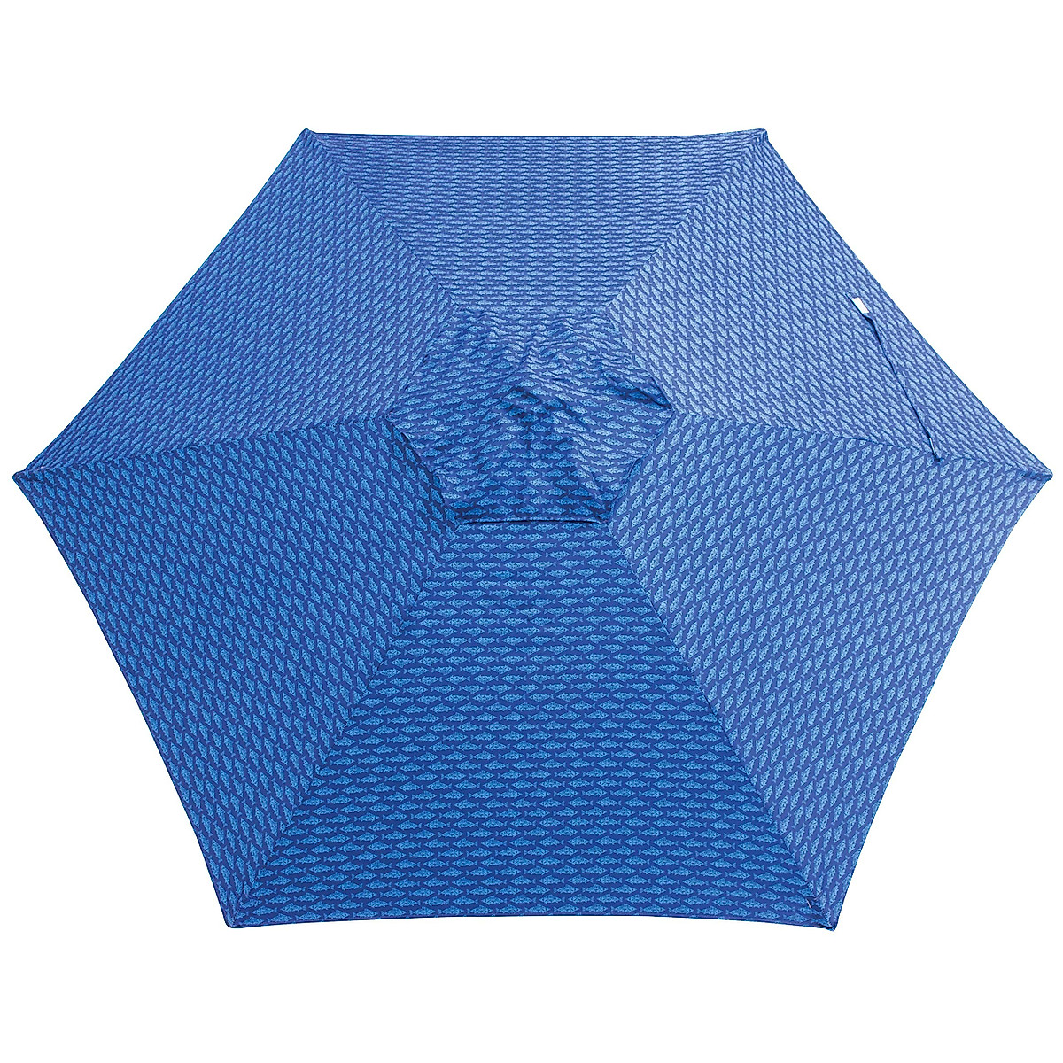 Rio Brands Rio Beach 7' Outdoor UPF50+ Sun Protection Wind Vent Market Beach Umbrella, Blue