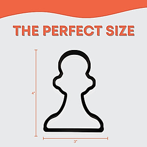 Pawn Chess Piece Cookie Cutter with Easy to Push Design, for Baby Showers, Work Events, and Birthday Celebrations (4 inch)