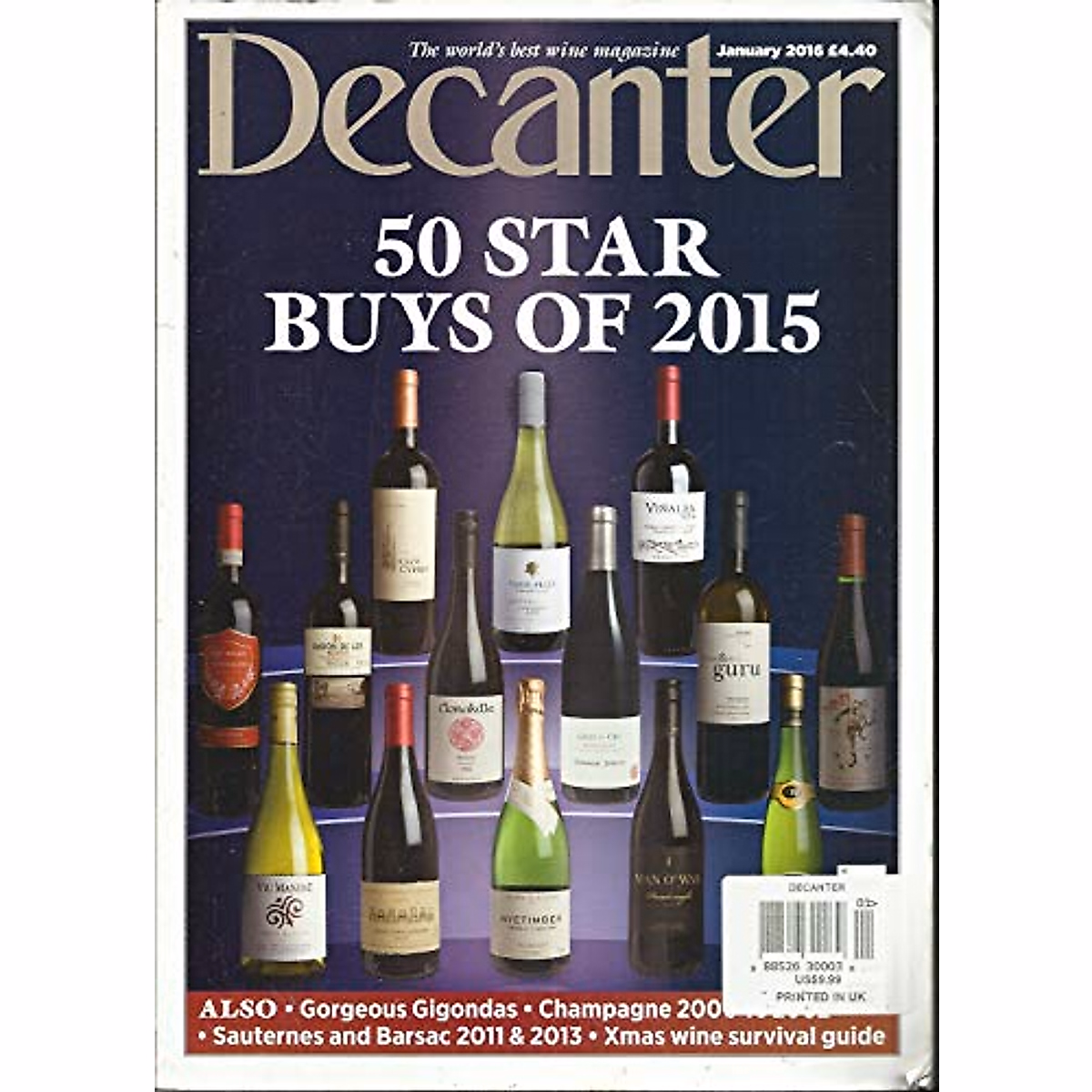 DECANTE,THE WORLD'S BEST WINE MAGAZINE, JANUARY, 2016 VOLUME. 41 NO.4