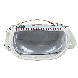 Wontee Small Pet Carrier Hamster Carrier Bag Portable Travel Carrier for Hamsters Mouse Baby Guinea Pig Hedgehog Sugar Glider Small Birds (M, Pink Ethnic)