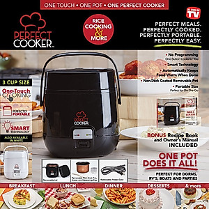 Perfect Cooker (3 Cup, Black)