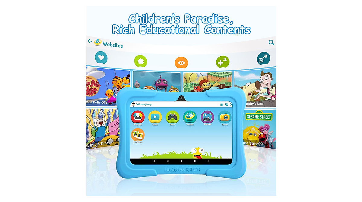Dragon Touch Kids Tablet - 7" HD, 32GB Storage