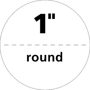 Avery 05248 Mailing Seals, 1-Inch Round, 480/PK, Clear