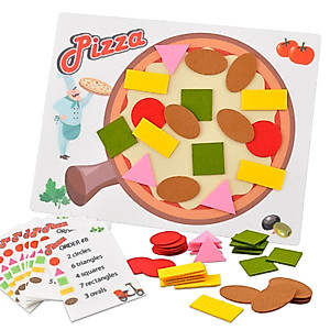 CHEFAN Pizza Counting Toddler Toys, Toddler Number Learning Toys, Preschool Math Games, Manipulatives for Preschool