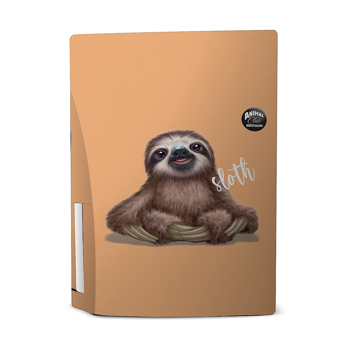 Head Case Designs Officially Licensed Animal Club International Sloth Faces Vinyl Faceplate Sticker Gaming Skin Case Cover Compatible with Sony Playstation 5 PS5 Disc Edition Console