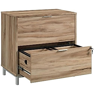 Sauder Portage Park 2-Drawer Lateral File Cabinet in Kiln Acacia, Kiln Acacia Finish