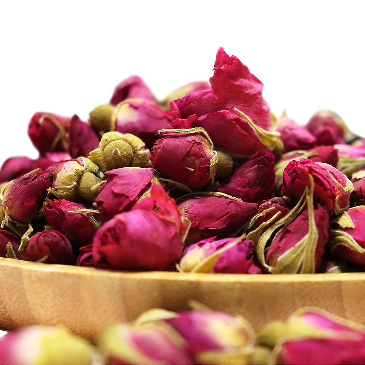 CoolCrafts Dried Rose Buds Bulk Natural Dried Rose Dry Rose Buds for Tea, Crafts, Cake Decoration - 7oz (200g)