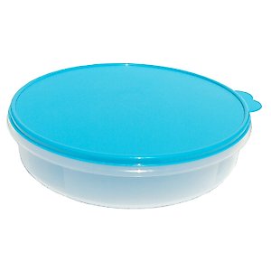 Tupperware 12" Pie Round Keeper Cake Taker Aqua Blue