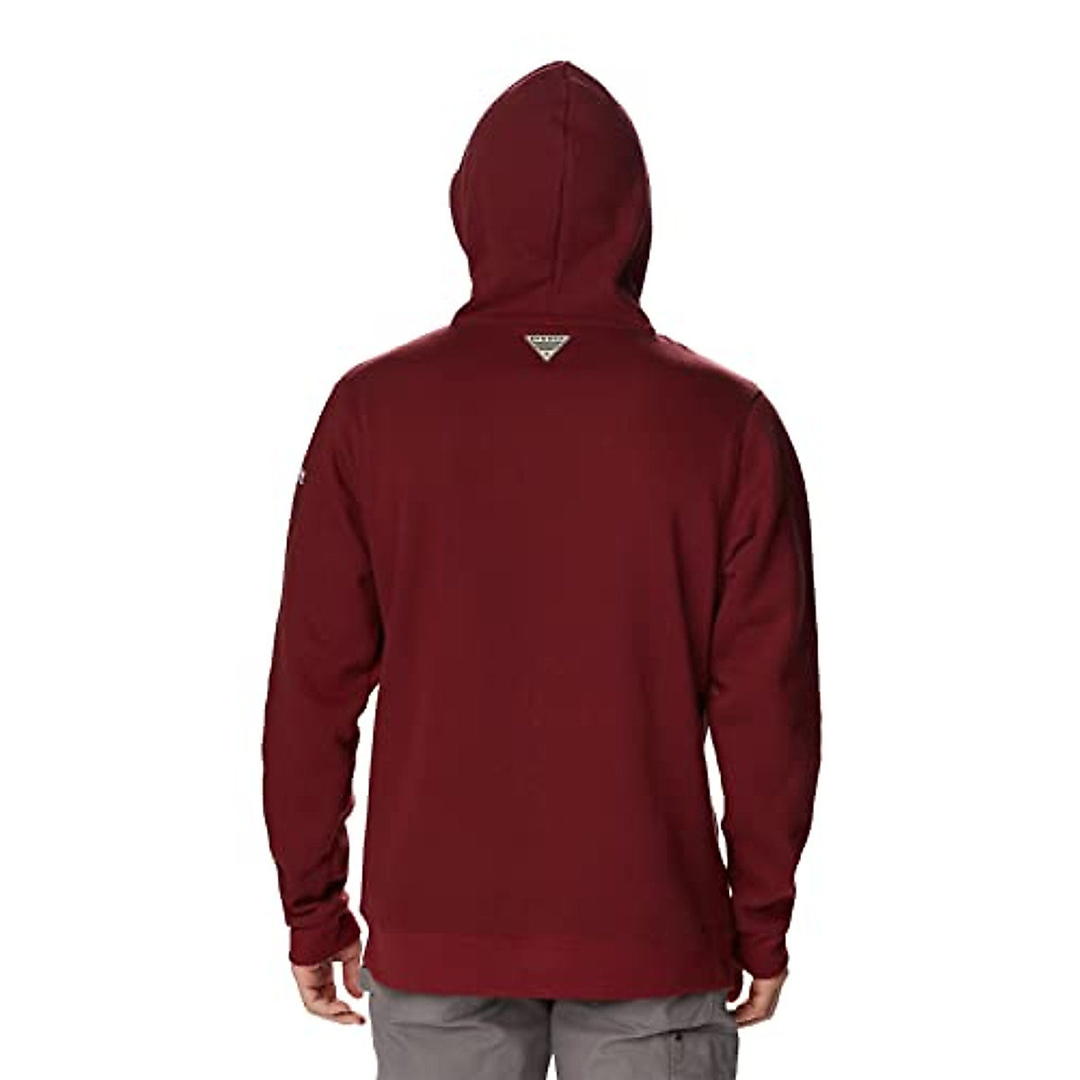 Columbia Men's PHG University Hoodie, Red Jasper/White Holiday, Large
