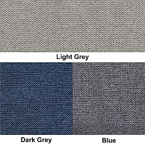 Belffin Polyester Weave Fabric Modular Sectional Sofa Swatch Kit Card,Dark Grey,Light Grey,Blue