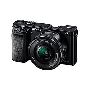 Sony Alpha a6000 Mirrorless Digitial Camera 24.3MP SLR Camera with 3.0-Inch LCD (Black) w/ 16-50mm Power Zoom Lens (Renewed)