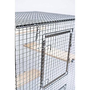 Chinchilla Mansion Chinchilla Cage, Handmade in USA, No Plastic, Built for Chinchillas by Chinchilla Owners, 48" Tall, 30" Wide, 24" Deep, Built to Last.