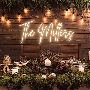 Neon Sign it was always you, Personalized Neon Lights Sign for Bedroom Wedding Birthday Party Game Room Home Wall Décor Bar Salon Business Logo Neon Light Sign(1 Line Text 40" Long)