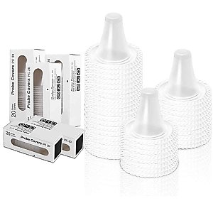 Digital Thermometer Probe Covers (100 Packs)- Ear Thermometer Covers/Refill Caps/Lens Filters for All Braun ThermoScan Models and Other Types of Digital Thermometers Disposable Covers