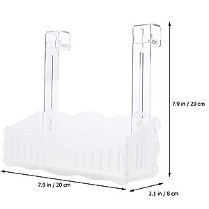 POPETPOP Fish Tank Aquarium Planter Fish Tank Plant Holder Aquarium Planting Cup Transparent Aquatic Plant Cup Aquarium Shelf for Aquarium Home Dorm Store Supplies