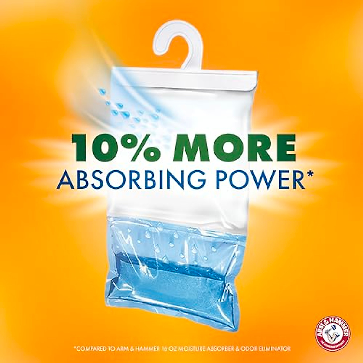 Arm & Hammer Essentials Hanging Moisture Absorber and Odor Eliminator, 17.5 oz., 3 Pack, Linen Fresh, Moisture Absorbers for Closets, Laundry Rooms and Bedrooms, Long-Lasting Freshness