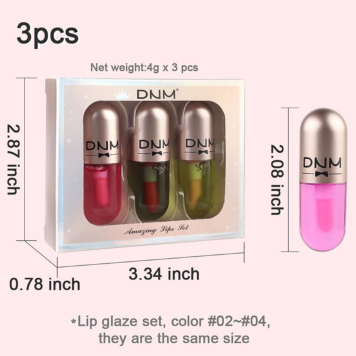 evpct 2Pcs Fruit Hydrating Glaze Lip Glow Oil Gloss Set Natural Pink Moisturizing Plumping Plumper Shiny Shimmer Vegan Tinted Butter Lip Lio Tint Gloss Oil Stain Korean Lip Oul Pil Lipoil Ool Oli Okl
