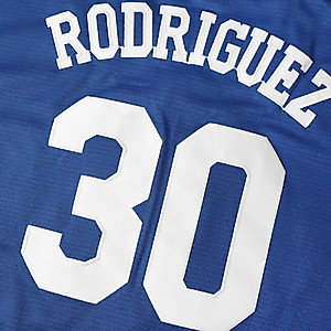 Youth Sandlot Jersey,Benny The Jet Rodriguez Alan Yeah-Yeah McClennan Michael Squints Christmas Jersey for Girl Boys' (Large,Youth 30 Blue)