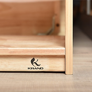 KRAND 3 Shelf Horizontal Storage Bookcase Montessori Shelf-Toy,Books,Arts,Crafts&Supplies Organizer for Kids,Toddler Furniture Daycare,Preschool,Nursery(3-Tier Cabinet)