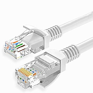 Lknewtrend (4) 200FT Feet CAT5 Cat5e Ethernet Patch Cable - RJ45 Computer Network Internet Wire PoE Switch Cord (4 Pack, 200 FT)