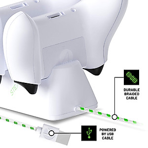 Stealth Sx-C100 X Twin Charging Dock for Xbox Series X/S - White (Xbox Series X)