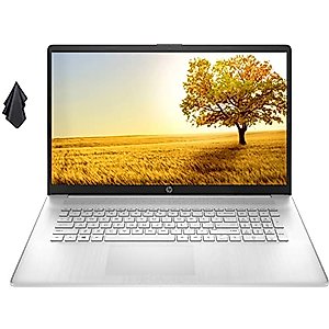 Newest HP Pavilion 17 Laptop, 17.3" HD+ Anti-Glare Screen, AMD Athlon Gold 3150U Processor, 32 GB RAM, 1 TB PCIe NVMe SSD, Long Battery Life, Webcam, Mics, WiFi, Windows 10 Home, Silver