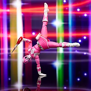 Power Rangers Lightning Collection Remastered Mighty Morphin Pink Ranger 6-Inch Action Figure, Toys for Boys and Girls Ages 4 and Up