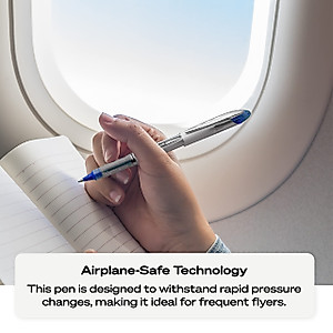 uni-ball Vision Elite BLX Infusion Rollerball Pens, Bold Point (0.8mm), Blue/Black, 5 Count