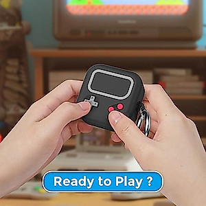 TRONWIN Silicone Case for Samsung Galaxy Buds 2 Pro/Galaxy Buds 2/Galaxy Buds Pro/Galaxy Buds Live Case Cover, Game-Machine Design Case for Galaxy Buds 2 Pro/Buds 2/ Buds Pro/Buds Live (Black)