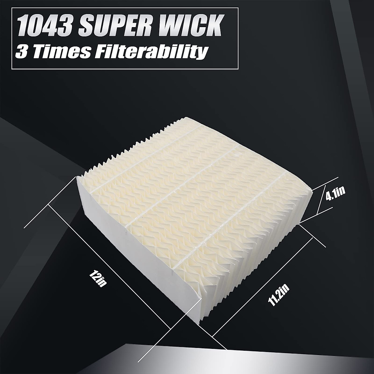 Upgraded 1043 Super Wick Humidifier filter Replacement EP9500 EP9700 EP9800 EP9R500 EP9R700 EP9R800 821000 826000 831000 Compatible with Bemis Spacesaver Humidifier-1 WEEK FREE TRIAL