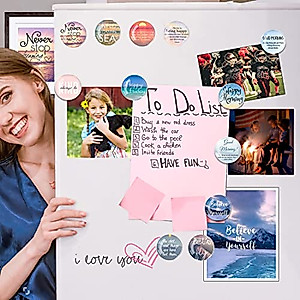 RIMULAplus Cute Refrigerator Magnets for Fridge, Decorative Fridge Magnets Cute, Small Glass Inspirational Magnets for Whiteboard Office Kitchen