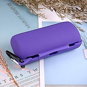 Headphone Cases Silicone Wireless Headset Box Scratch Resistant Shockproof Earphone Protective Case Compatible for Bose Free (Purple)