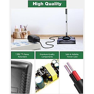 JOVNO Replacement Shark V2945Z / V2950 Vacuums Charger 11V AC DC Adapter Compatible with Shark Floor Carpet Sweeper Cordless Vacuum XA2950 V2945Z YLS0041-T110025 Floor Vacuum Cleaner Power Cord 2PIN