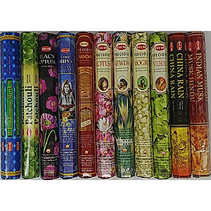 Hem Incense -12 Box Best Variety Pack 20 Sticks Each - 240 Sticks - 240g - 45+min Burn…