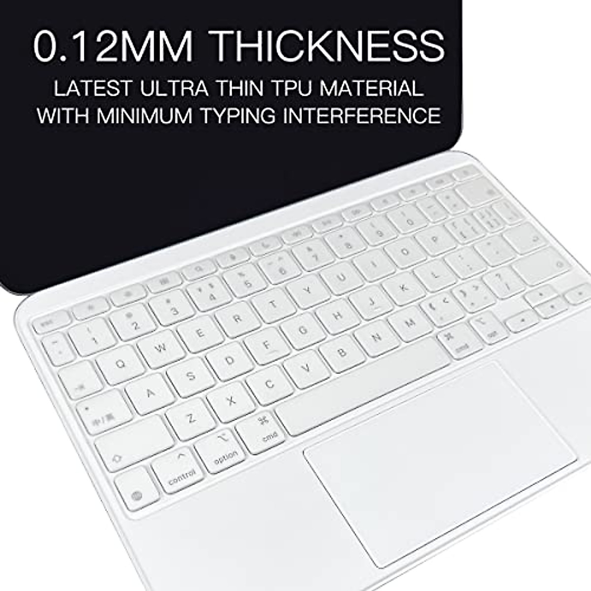 CaseBuy Ultra Thin Keyboard Cover for 2022 Apple 10.9 inch iPad(10th Generation) Magic Keyboard Folio Protective Skin, US Keyboard Layout