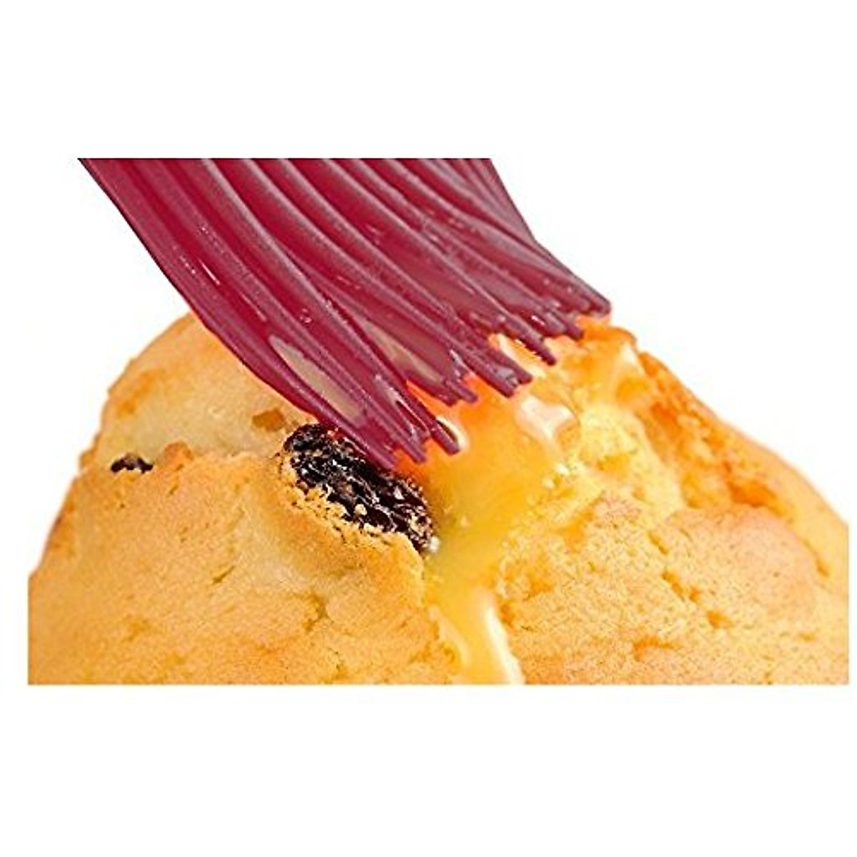 Original Eco-Friendly 2 Piece Set Silicone Basting Brushes & Pastry Brush for Cooking, Baking & Grilling, Heat-Resistant Cooking Brushes for Grilling, BBQ & Cooking, Burgundy Wine Non-stick & Flexible