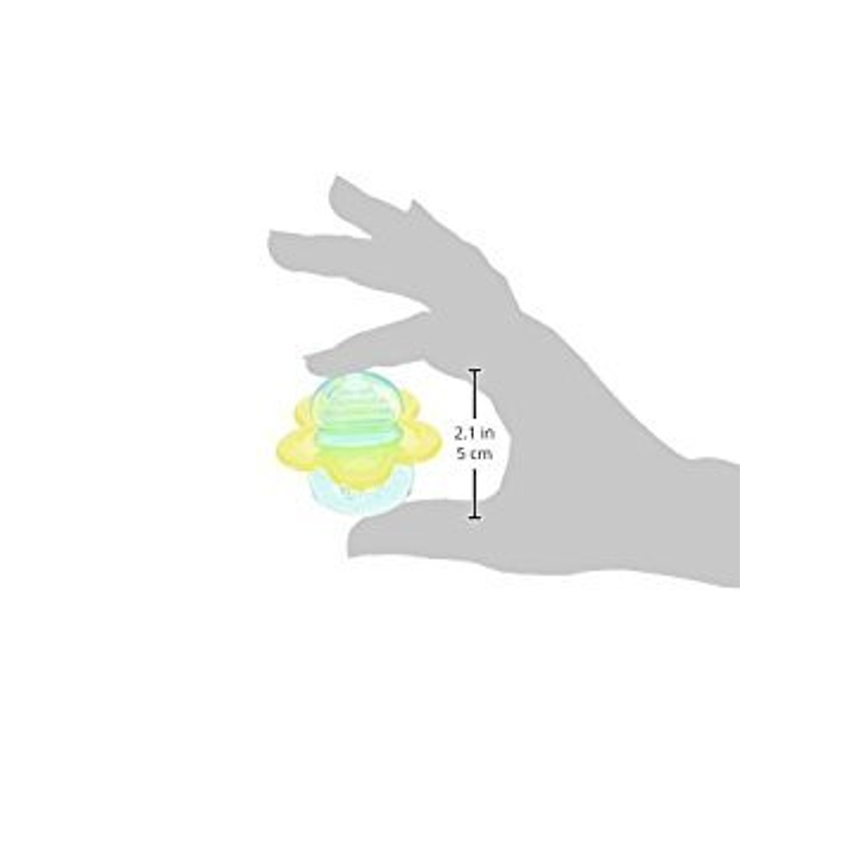 Nuby Chewbies Silicone Teether, Colors May Vary