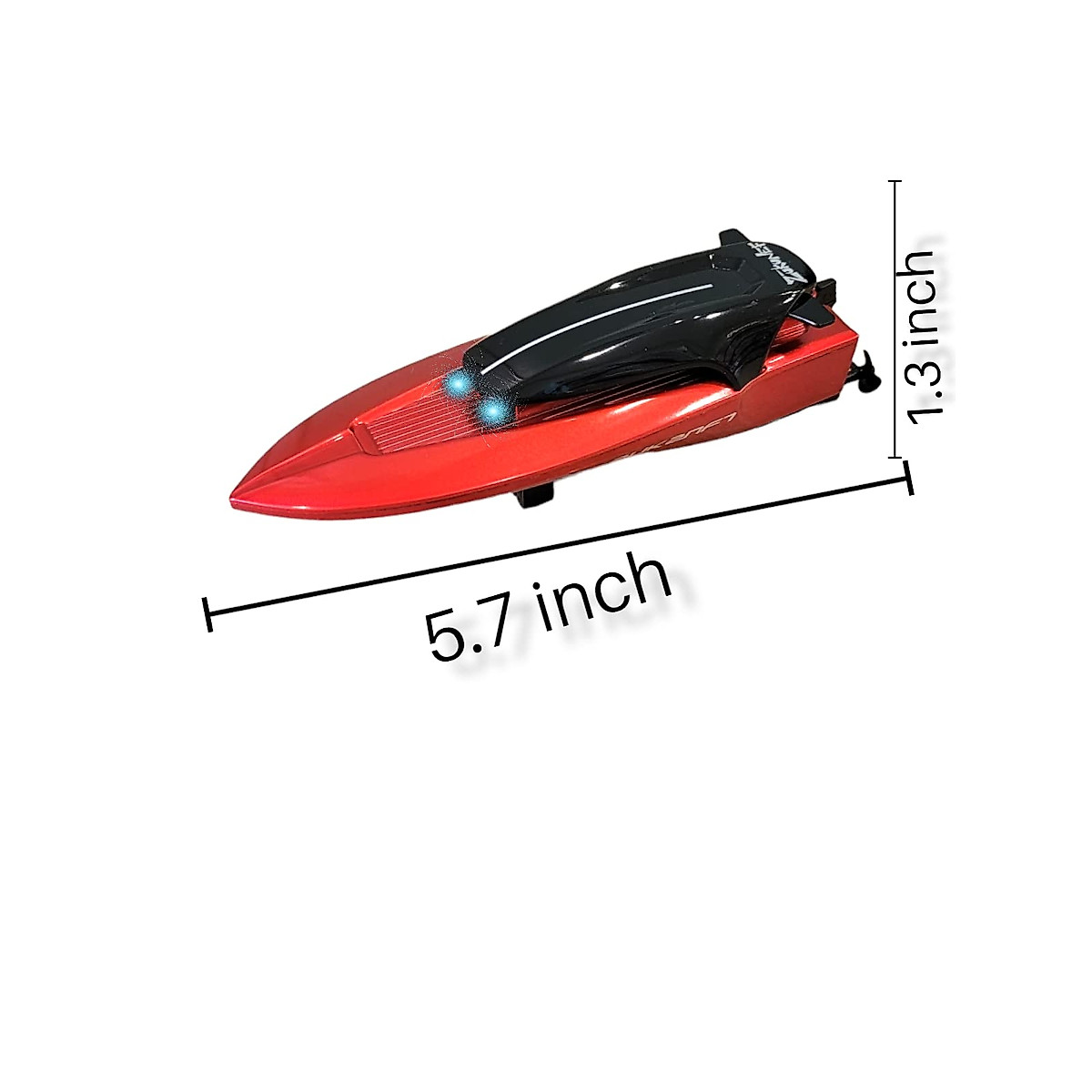 Mini Wireless Remote Control Speed Boat Model Toy for Kids (Red)