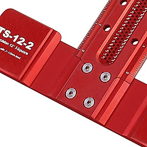 Woodpeckers T-Square with Rack-It Mount, 24 Inch, Aluminum, For Precision Woodworking