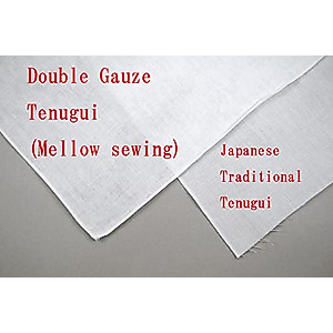 MIKURA Double Gauze Tenugui, Japanese Towel, Ichimatsu (Blue)