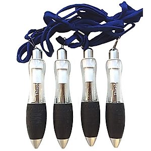 Super Big Fat Pens: Large, Easy to Hold Pens for Arthritis (4 pack), Longer Lasting Black Ink Cartridge