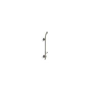 KOHLER 45906-BN HydroRail-S Shower Column, Shower Column for Fixed Showerhead, Adds Handshower Functionality, Vibrant Brushed Nickel