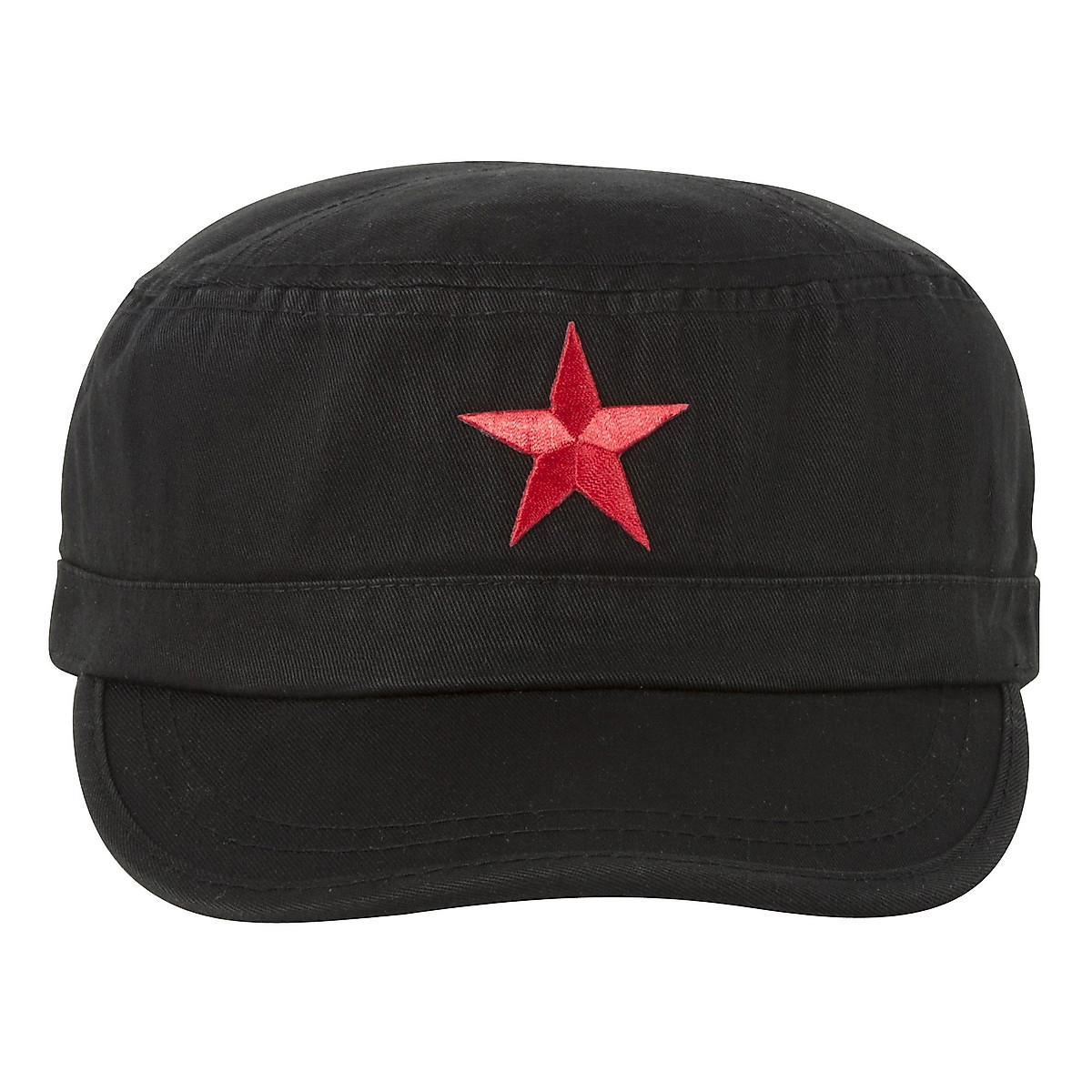 New Army Cadet Adjustable Hat w/Red Star - Black