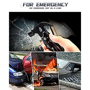 BIBURY Hammer Multitool Camping Tool, 12 in 1 Survival Gear Outdoor Multi Tool with Safety Lock, Cool Gadgets Survival Multi-Tool for Outdoor, Camping, Hiking, Christmas Present Stocking Stuffers