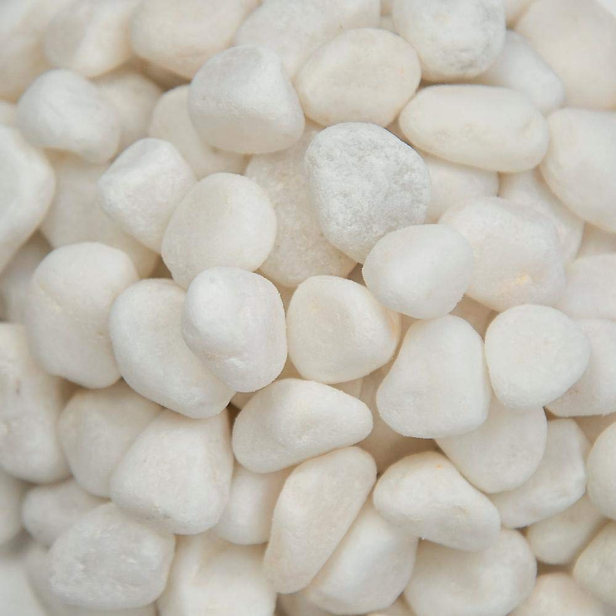 MSI Decorative Tumbled White Pebbles, 0.25 inch - 0.75 inch, 40 lb. Bag