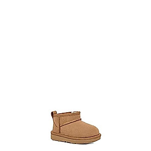 UGG Girls T Classic Ultra Mini Fashion Boot, Chestnut, 10 Toddler