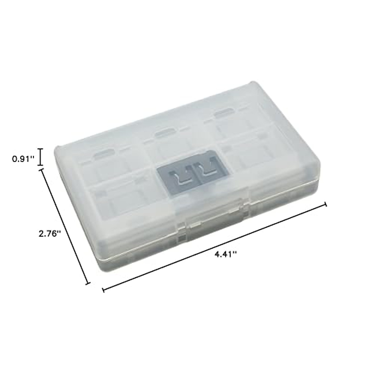 giveyoulucky24 in1 Game Cassette Storage Box Container Card Case for Nintendo Console Switch - Blue