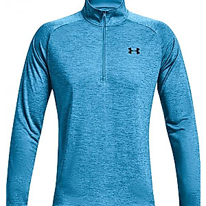 Under Armour Men's Tech 2.0 1/2 Zip-up T-Shirt (XX-Large Tall, Radar Blue/Black - 422)